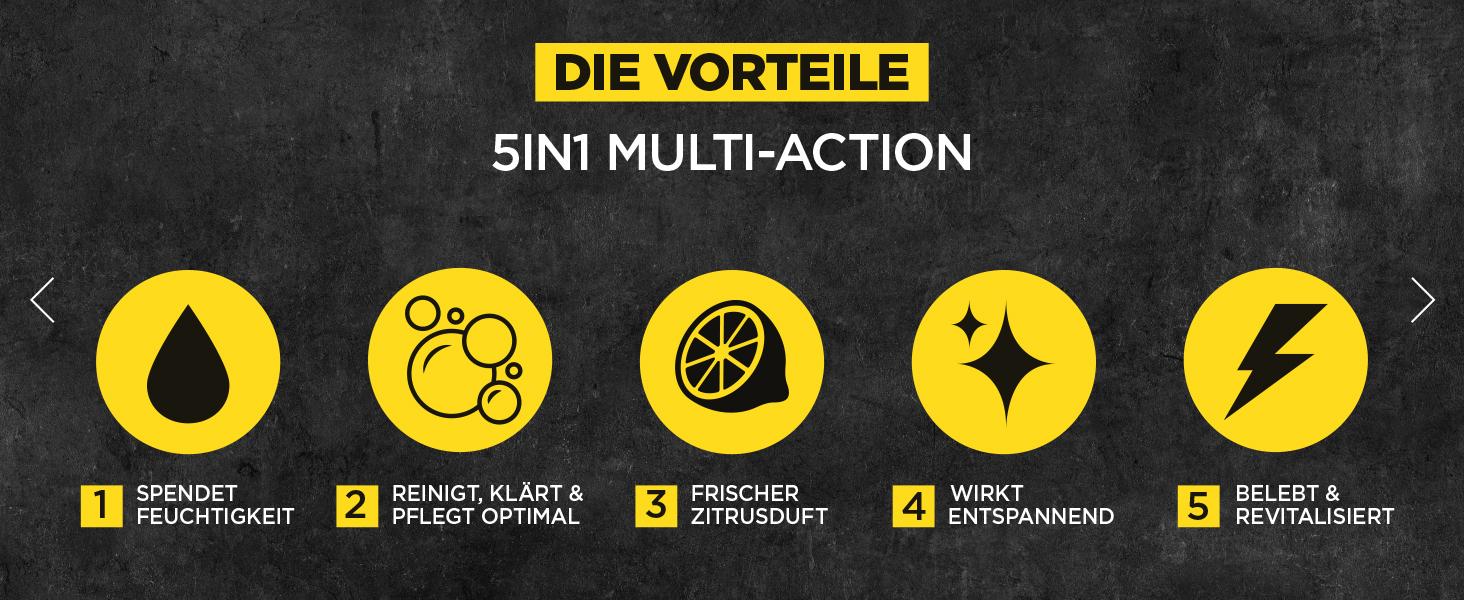 L'Oréal Paris Men Expert 5in1 Duschgel für Männer, Zur Reinigung von Körper, Haar und Gesicht ...