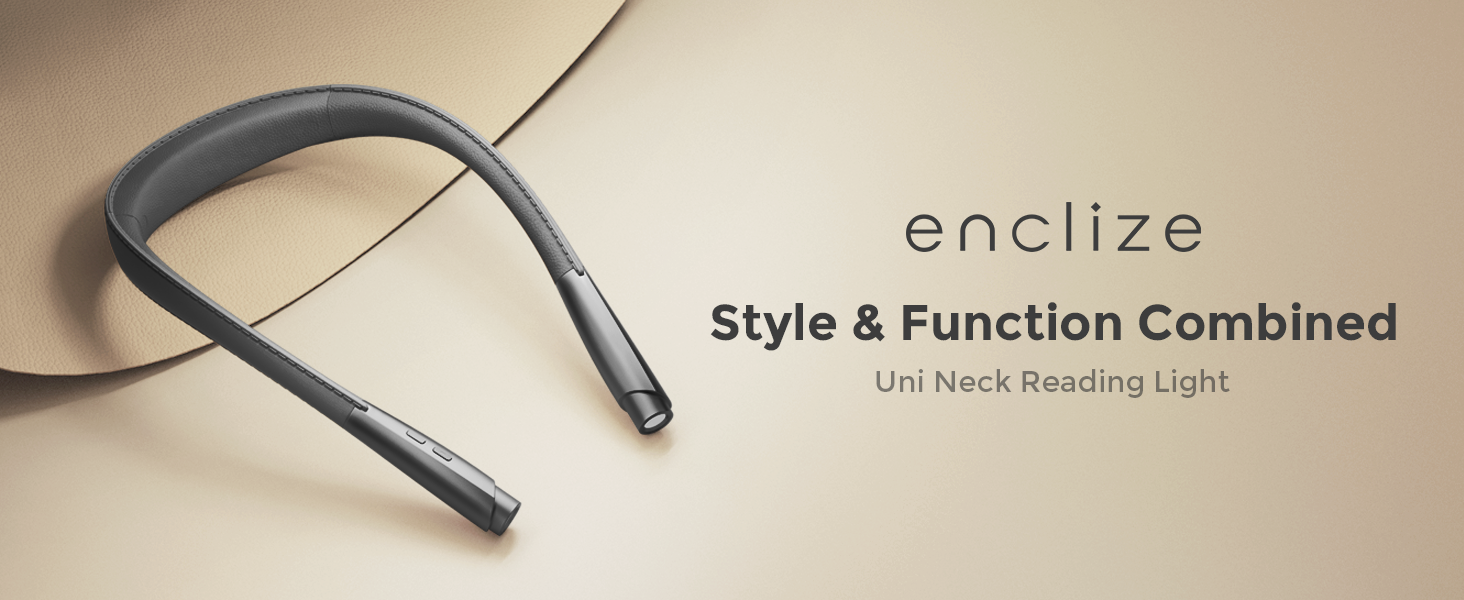 enclize LED Neck Reading Light, Book Light for Reading at Night in Bed, 3 Colors, 9 Brightness ...