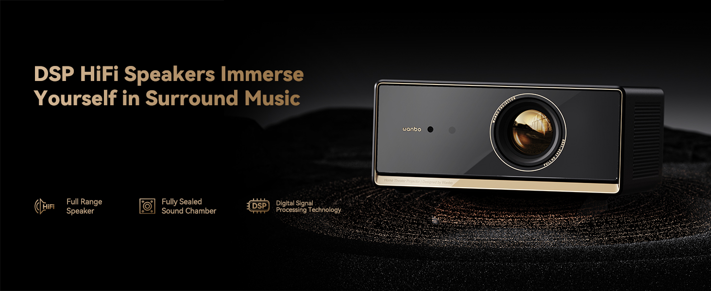 Amazon.com: Wanbo X5 Pro Google TV Projector 4K Supported, 1100 ANSI Smart Projector with WiFi ...