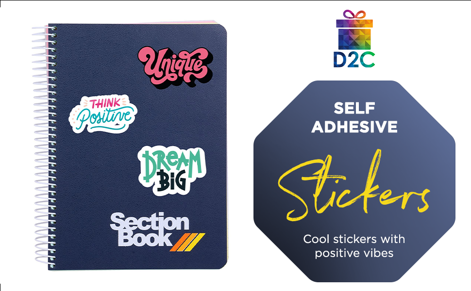D2C Scrap Book Motivational Quote Positive Quotes Laptop Sticker - Pack ...