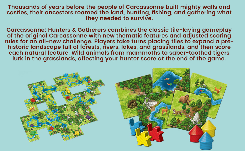 Carcassonne - Hunters & Gatherers (2nd Edition) SW, Board Games - Amazon Canada