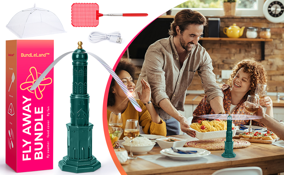 Amazon.com: Fly Fans for Tables Rechargeable, Food Fans to Keep Flies Away from Patio, Outdoor ...