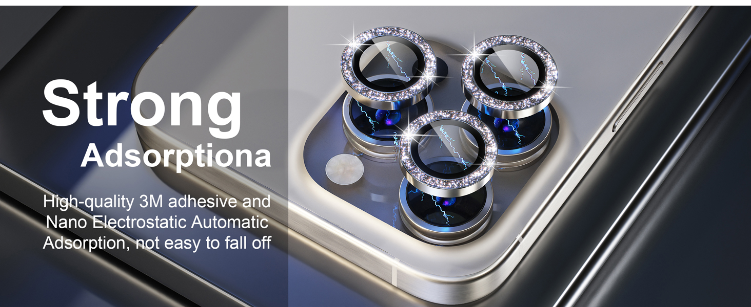Amazon.com: Misea Compatible for iPhone 15 Pro/iPhone 15 Pro Max Camera Lens Protector Bling, 9H ...
