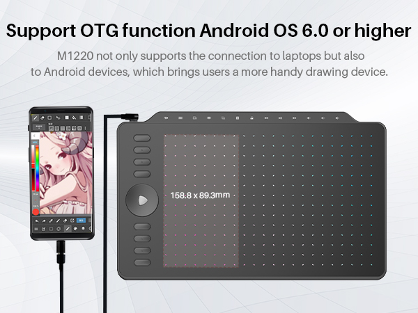 Mua GAOMON M1220 12’’ Tilt Supported 8192 Levels Graphic Tablet with 8 Express Keys & 13 ...