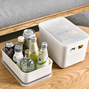 Lawei - Paquete de 4 contenedores de almacenamiento de plástico con ...