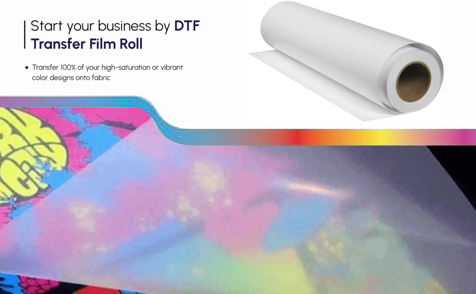 Amazon.com: Premium 13" x 328 ft Matte DTF Transfer Film Roll – Multi-Layer Coated DTF Transfers ...