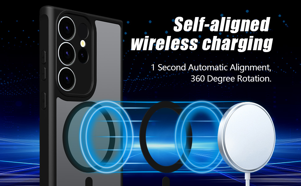 Amazon.com: Theyakmer Magnetic Case for Samsung Galaxy S22 Ultra - [Compatible with MagSafe ...