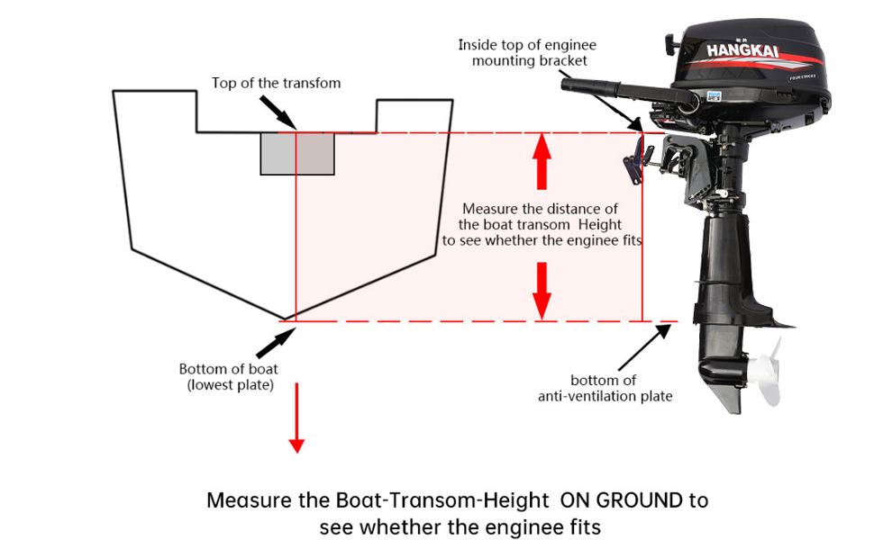 Amazon.com: Outboard Motor 4-Stroke 6.5 Hp Heavy-Duty Fishing Boat Engine with CDI Ignition ...