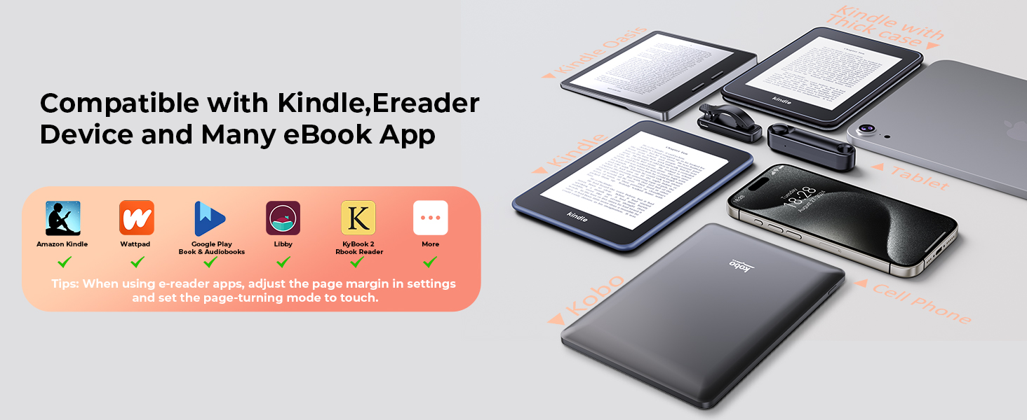 Amazon.com: Gooseneck Tablet Holder with Page Turner for Kindle Reading in Bed: Adjustable Desk ...