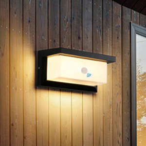 iKenta Motion Sensor Outdoor Porch Lights,18W 3000K IP65 Waterproof Exterior Wired Wall Sconce ...