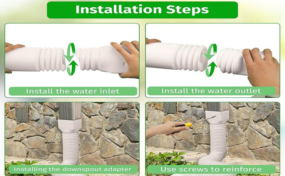 Amazon.com : ValueKartz Gutter Large Downspout Extensions 22 to ...