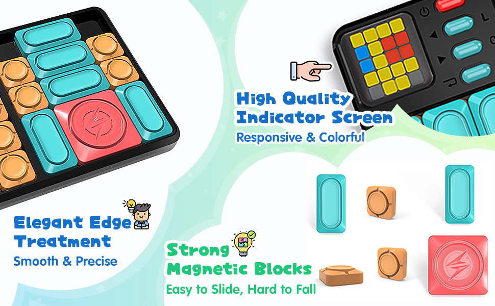 Amazon.com: VBNCITY Super Slide Puzzle Game - Klotski Sliding Puzzle ...