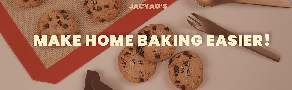 Amazon.com: JACYAO'S 3 Pcs Silicone Baking Mat, Reusable Baking ...