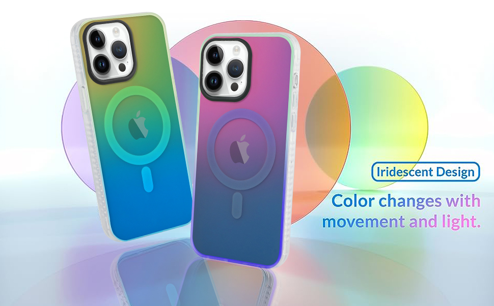 Amazon.com: AIGOMARA Iridescent Case for iPhone 14 Pro Max Case [Compatible with Magsafe ...