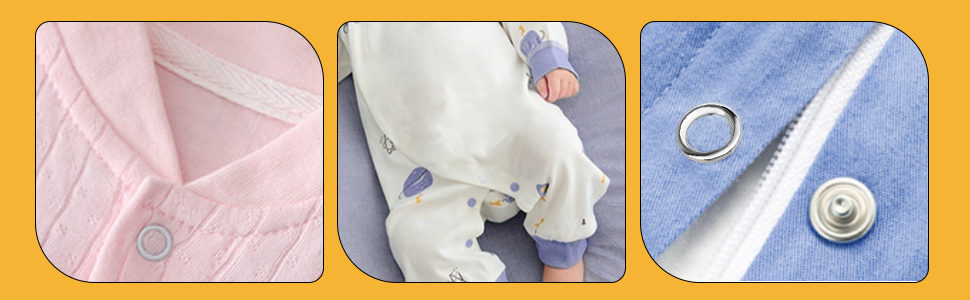 Amazon.com: TLKKUE 150 Sets Snap Button, 9.5mm Metal Silver Snaps ...