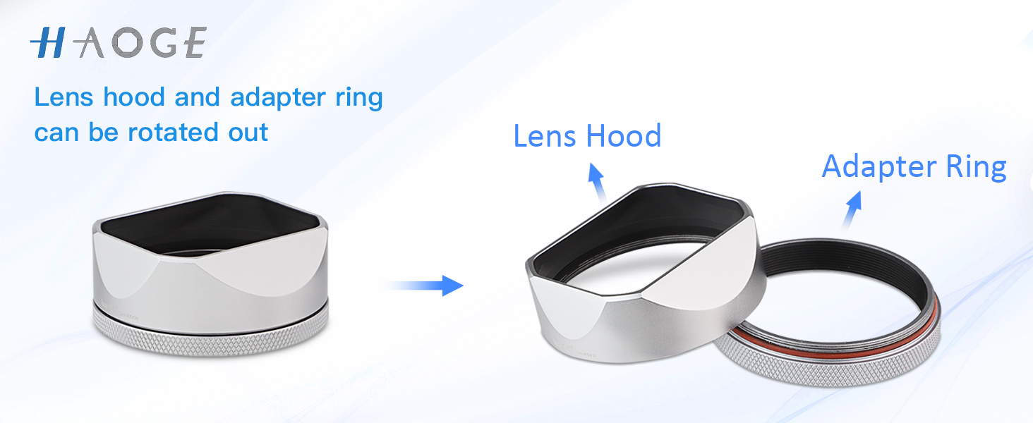 Amazon.com : X100VI Square Metal Lens Hood for Fujifilm Fuji X100VI Camera Silver with 49mm UV ...