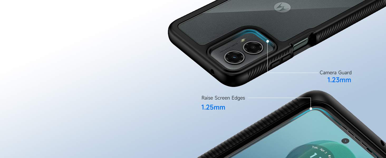 Amazon.com: seacosmo Case for Motorola Moto G 5G 2024, with Built-in Screen Protector, Full Body ...