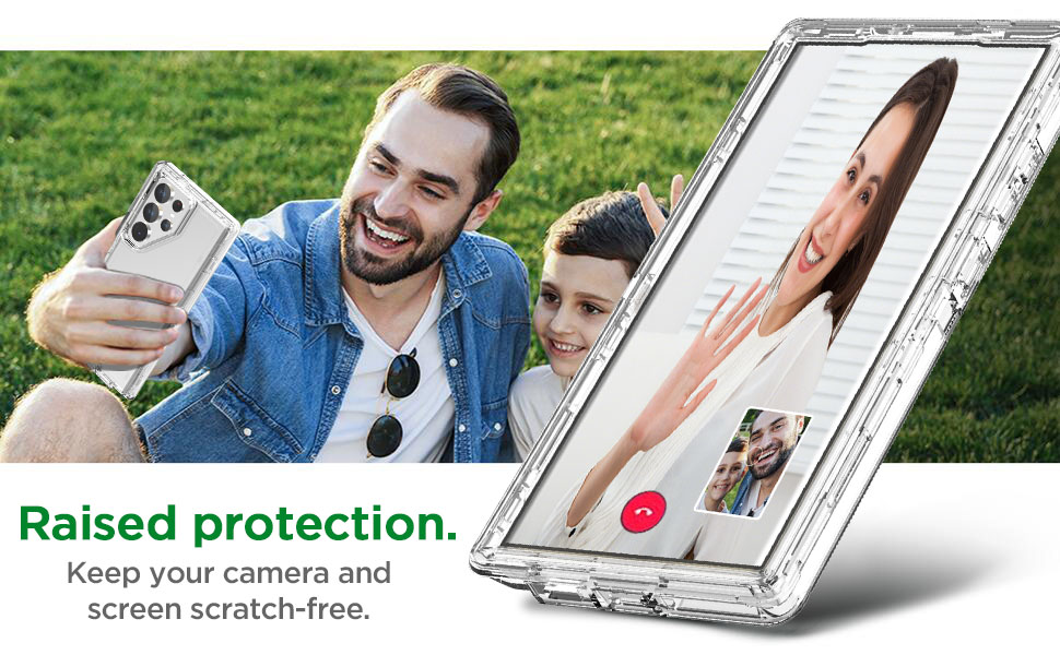 Amazon.com: AICase for Samsung Galaxy S24 Ultra Case Clear,Heavy Duty Durable 3-Layer [Not ...