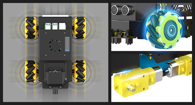 Amazon.com: Yahboom AI Vision Robot Raspberry Pi 5 Car with 2DOF HD ...