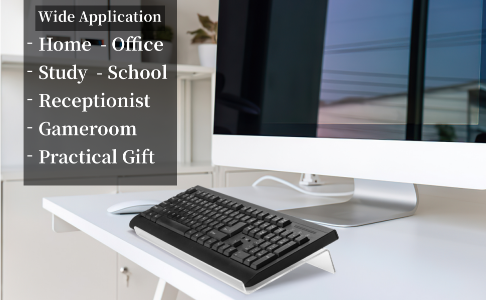 Amazon.com: Eorbow 2 Pack Tilted Computer Keyboard Stand, Clear Acrylic ...