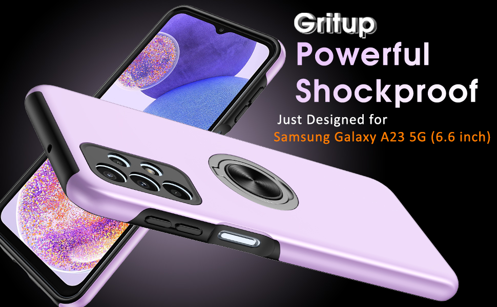Amazon.com: Gritup Galaxy A23 5G Case, Samsung Galaxy A23 5G Case with HD Screen Protector ...