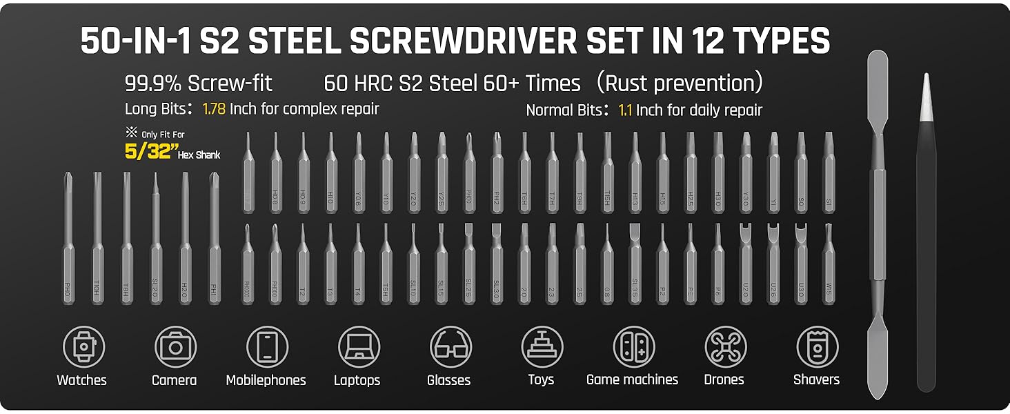 Fanttik E2 Ultra 3.7V Mini Electric Screwdriver, Electric Screwdriver ...