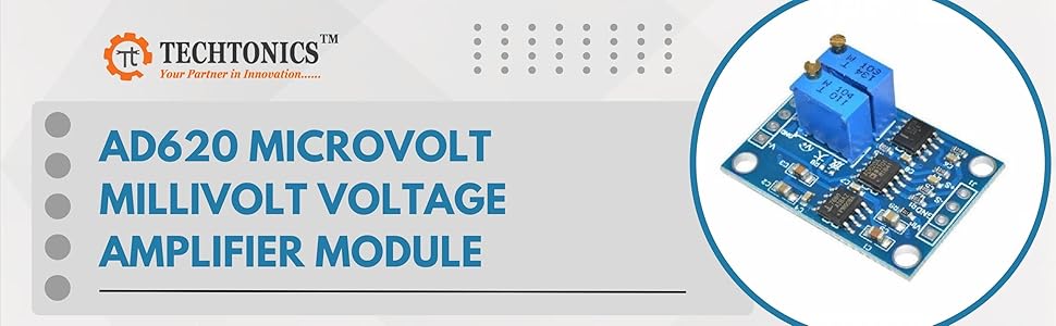 Techtonics AD620 Microvolt/Millivolt Voltage Amplifier Module 1000 ...