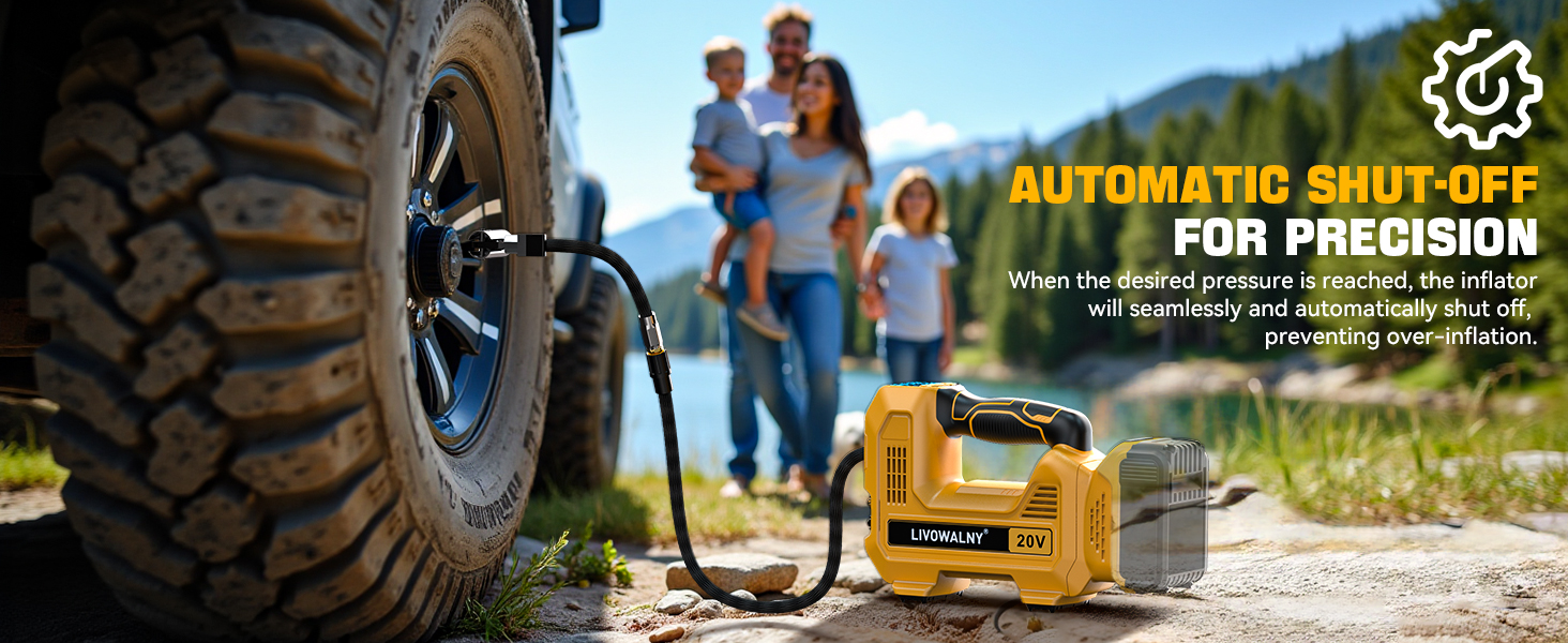 Amazon.com: Cordless Tire Inflator Air Compressor Compatible With Dewalt 20V Max Battery ...
