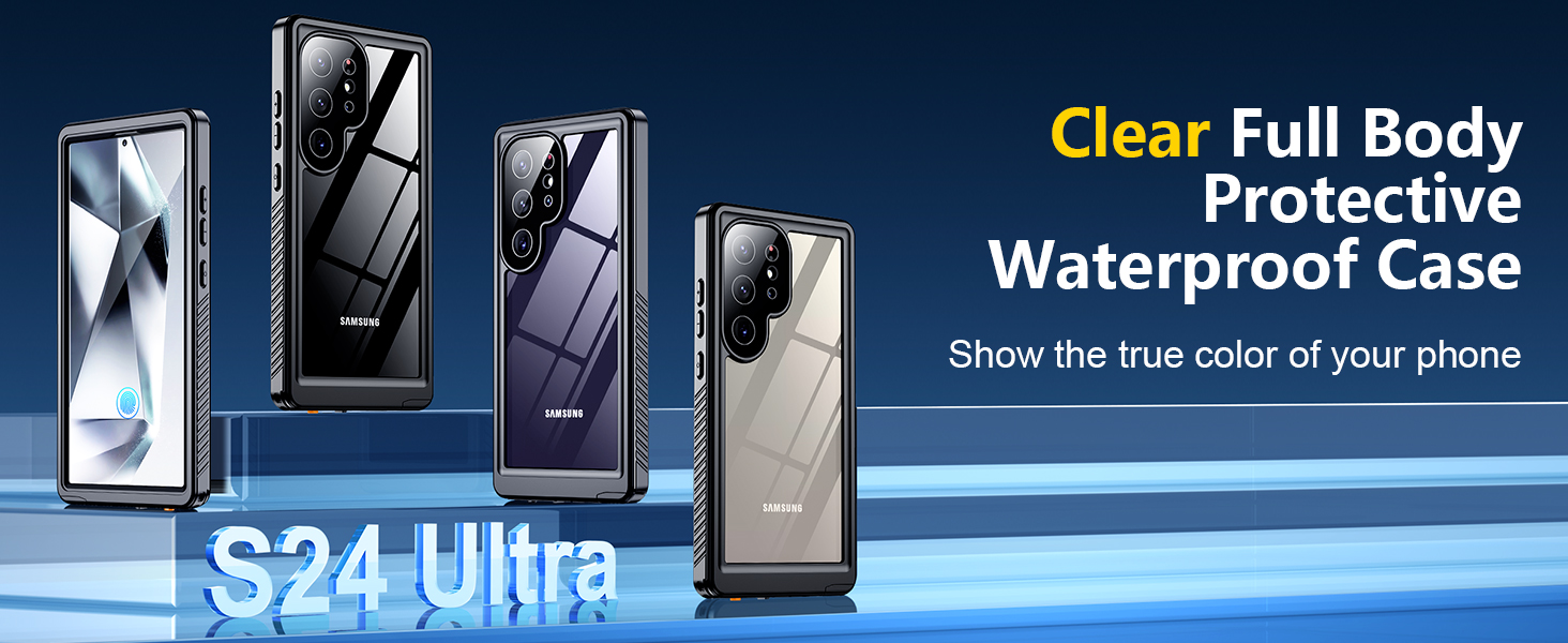Amazon.com: SPIDERCASE Designed for Samsung Galaxy S24 Ultra Case Waterproof,Built-in Screen ...