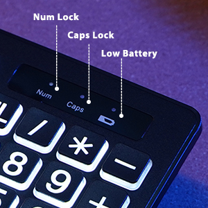 Amazon.com: Wireless Keyboard and Mouse - Large Print Wireless Keyboard ...