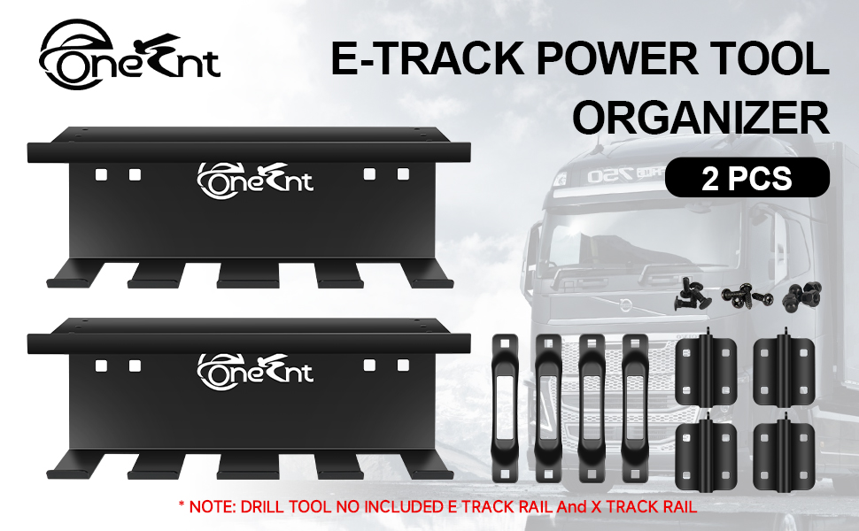 2Pack E-Track Power Tool Organizer|E Track Power Tool Holder Hanger for Trailer Accessories-E ...
