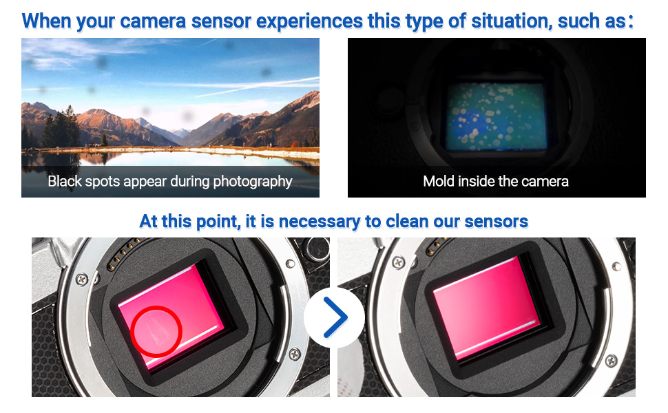 Amazon.com : 12PCS 16mm APS-C Sensor Cleaning Swabs, Digital Camera Cleaning Swab Camera Sensor ...