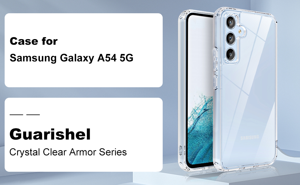 Amazon.com: Guarishel for Samsung Galaxy A54-5G Case: Military-Grade Shockproof Phone Cover with ...