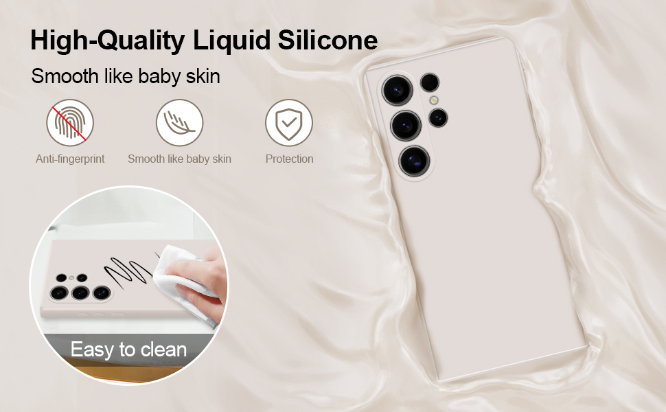 Amazon.com: GiiYoon Silicone Case Compatible with Samsung Galaxy S24 Ultra, Full Body Silky Soft ...