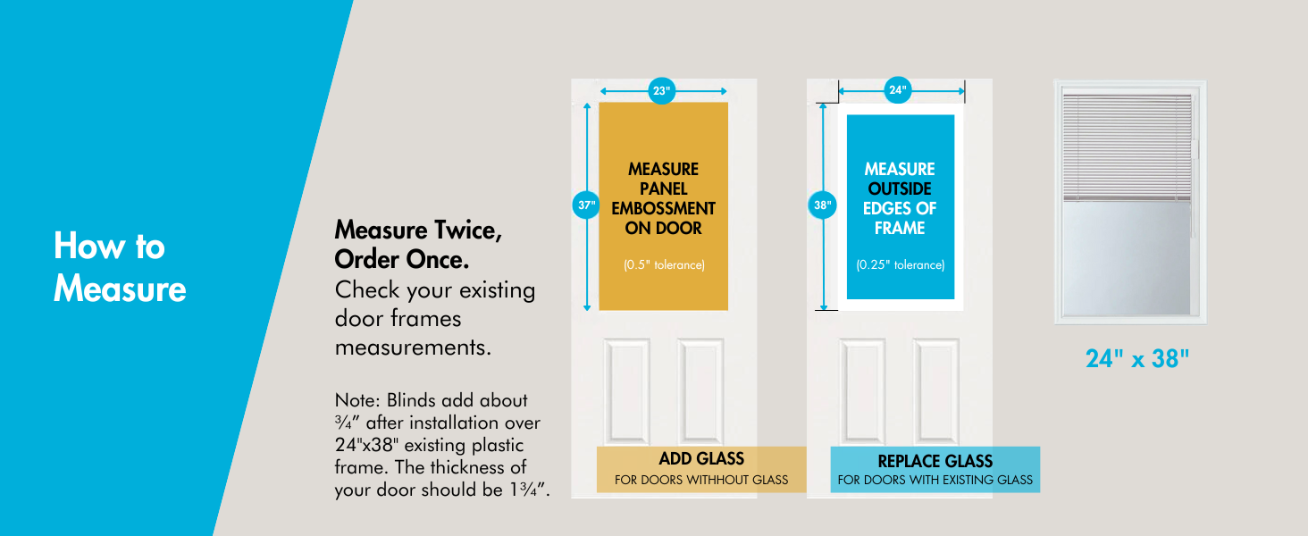 Amazon.com: ODL Enclosed Blinds for Doors in Double Pane Tempered Clear ...