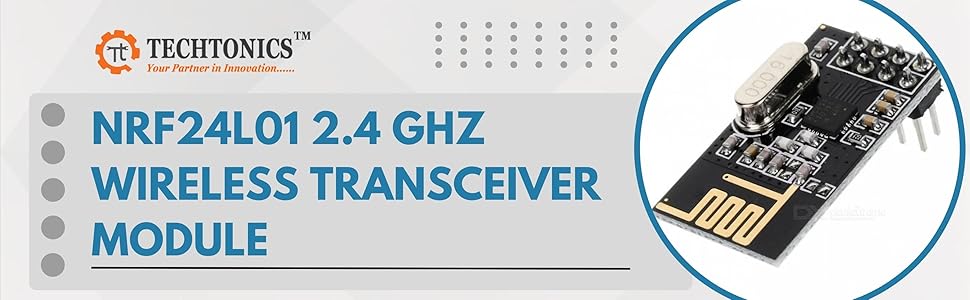 Techtonics NRF24L01 2.4 GHz Wireless Data Transmission Module : Amazon ...