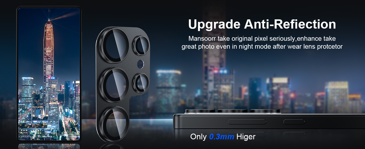 Amazon.com: Mansoorr for Samsung Galaxy S25 Ultra Camera Lens Protector, [Military Grade ...