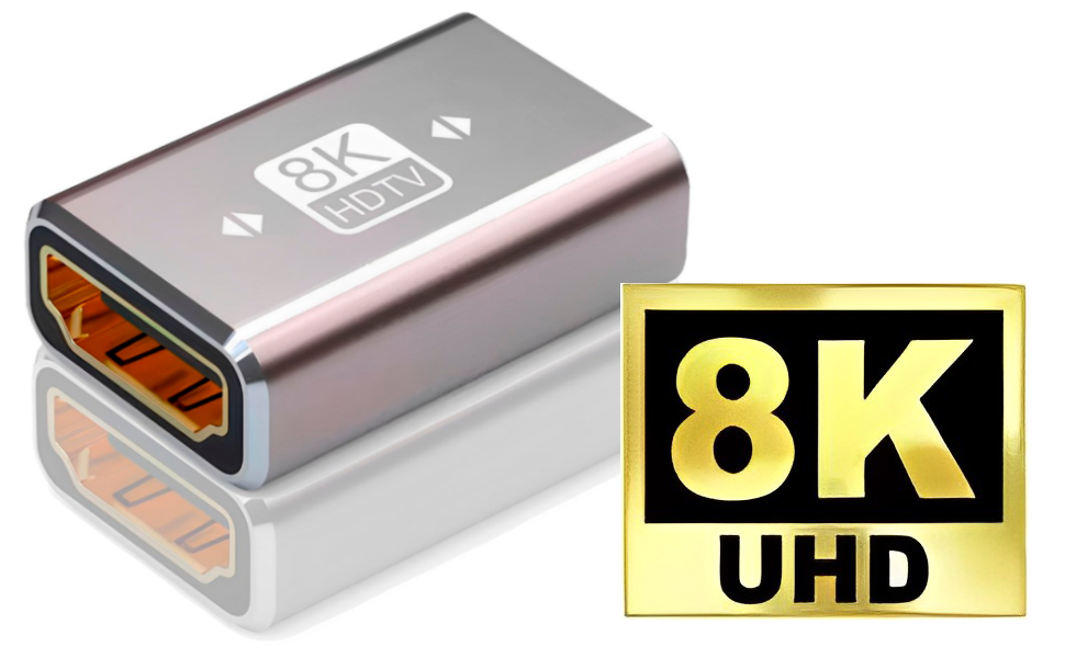 Extensor Emenda HDMI 8k @ 60hz 4K 2K Fêmea x Fêmea. HDMI 2.1. | Amazon.com.br