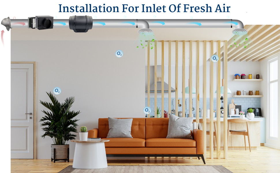 Astberg AFB250 (250mm/10") (1500CMH/882CFM) Silent Mix Flow / Inline Duct Fan / Flameproof ...