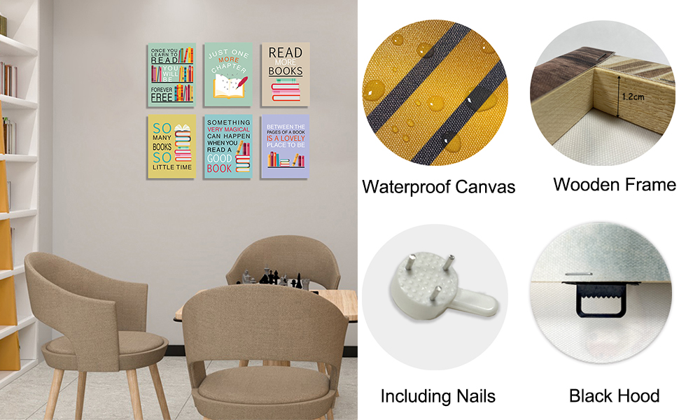 Amazon.com: CHDITB Read Book Classroom Decor, Inspirational Quotes ...