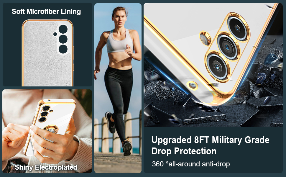 Amazon.com: LeYi for Samsung Galaxy A54 5G Case with Tempered Glass Screen Protector [2 Pack ...