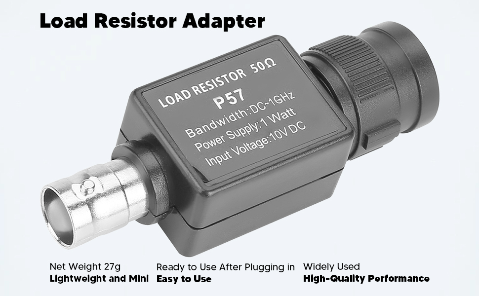 Amazon.com: Load Resistor Adapter 50ohm BNC Adapter P57 BNC to BNC Plug Feed Through Terminator ...