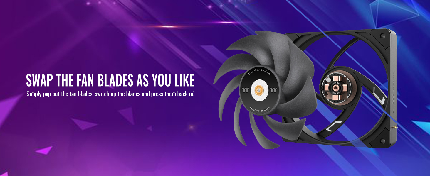 Amazon.com: Thermaltake TOUGHFAN EX12 Pro PC Cooling Fan, Magnetic Connection, Swappable Fan ...