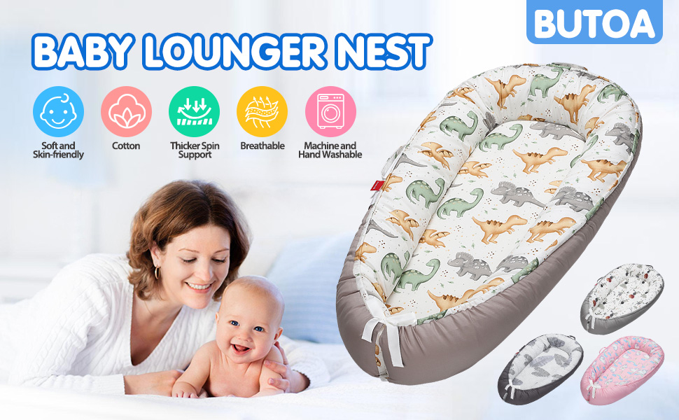 Amazon.com : BUTOA Baby Lounger - Baby Lounger for Newborn 0-24 Months ...