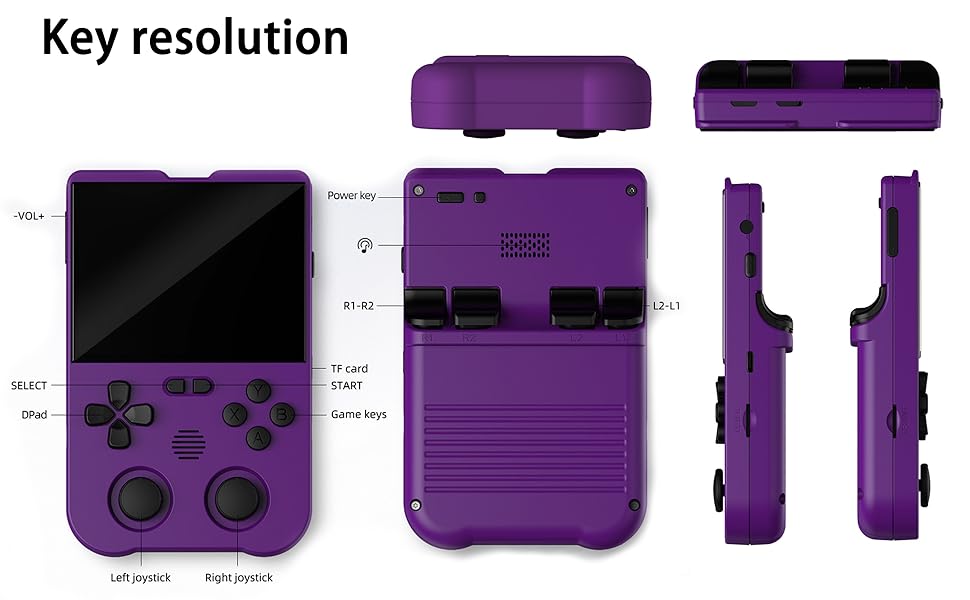 Amazon.com: TKXOX XU10 Retro Handheld Game Consoles, 3.5 inch IPS Screen, 128G Card Pre-Loaded ...