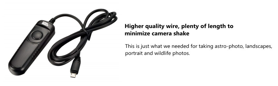 Amazon.com : Pixel Wired Shutter Remote Control S2 Remote Shutter Release Cable for Sony Cameras ...