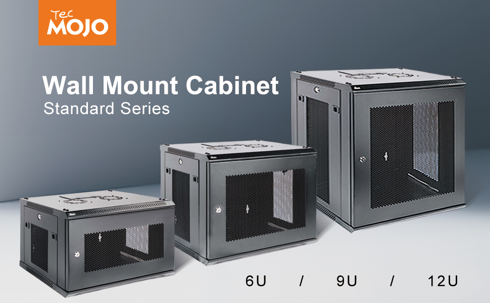 Amazon.com: Tecmojo 12U Wall Mount Rack Network Cabinet for 19”IT ...