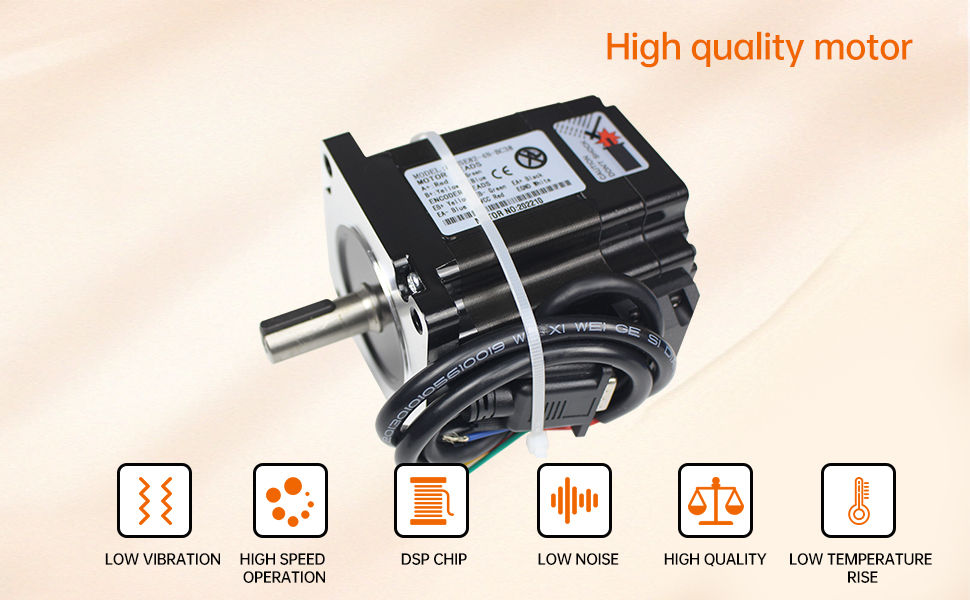 Amazon.com: RATTMMOTOR 4.5N.m Nema34 Kit CNC de servomotor paso a paso de bucle cerrado 3.386x3 ...