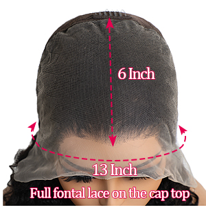 Amazon.com : Lemoda 250% Density 13x6 Full Lace Frontal Wigs Brazilian 12A Deep Wave Wig Human ...