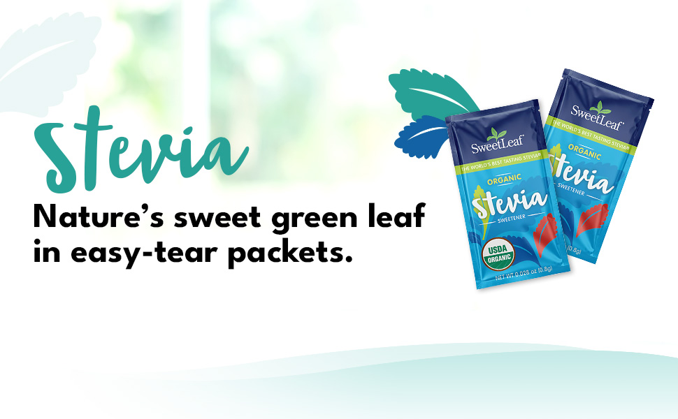 Amazon.com: SweetLeaf Organic Stevia Packets - Zero Calorie Stevia Powder, No Bitter Aftertaste ...